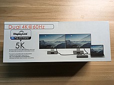 דקדה - תחנת עגינה Protec USB/USB-C Dual 4K 60HZ /5K Universal Docking DM199 | תחנות עגינה