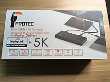 דקדה - תחנת עגינה Protec USB/USB-C Dual 4K 60HZ /5K Universal Docking DM199 | תחנות עגינה